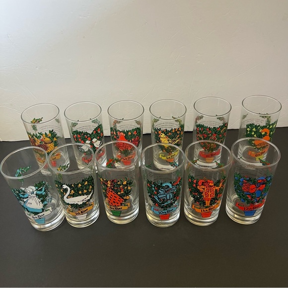 Indiana Glass | Holiday | Indiana Glass 2 Days Of Christmas Set Of 12 ...